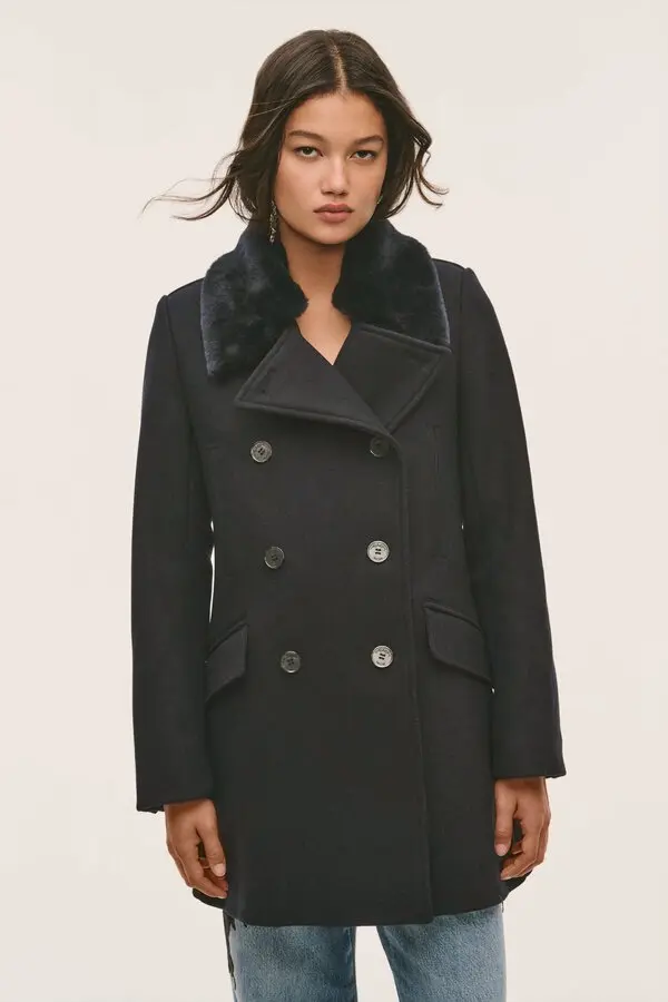 LoveShackFancy Verdine Pea Coat