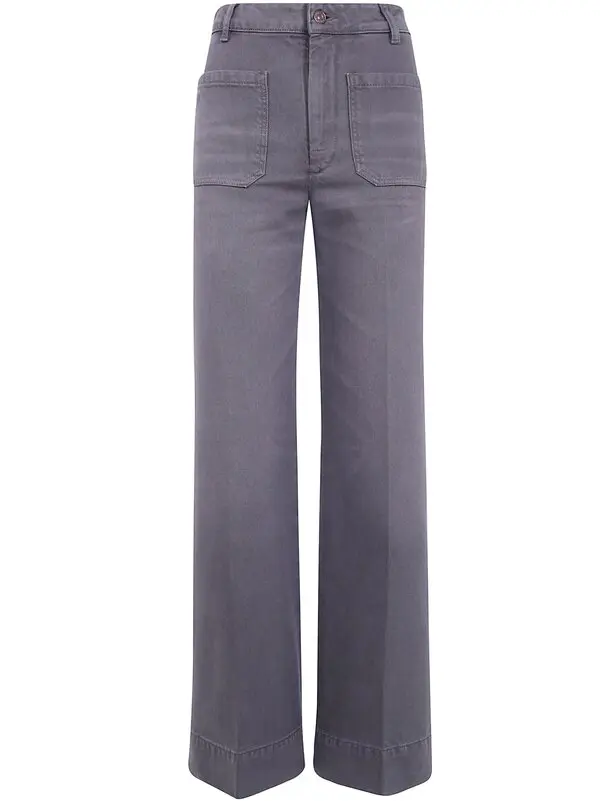 Victoria Beckham Jeans Straight Leg "alina - Gray