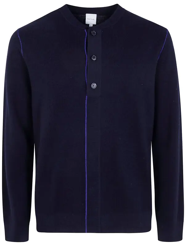 Paul Smith Henley Neck Wool Sweater