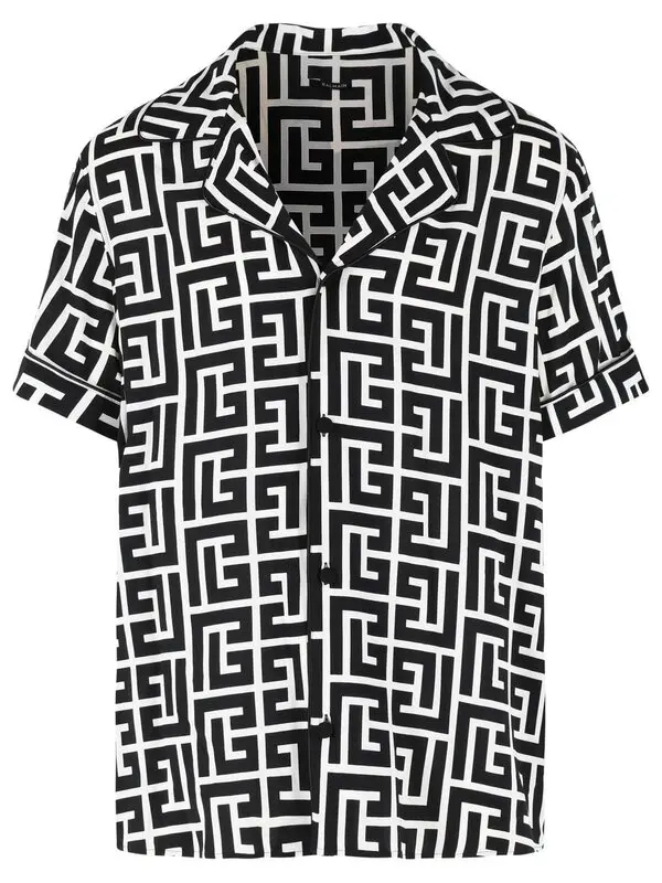 Balmain Viscose Shirt - Black
