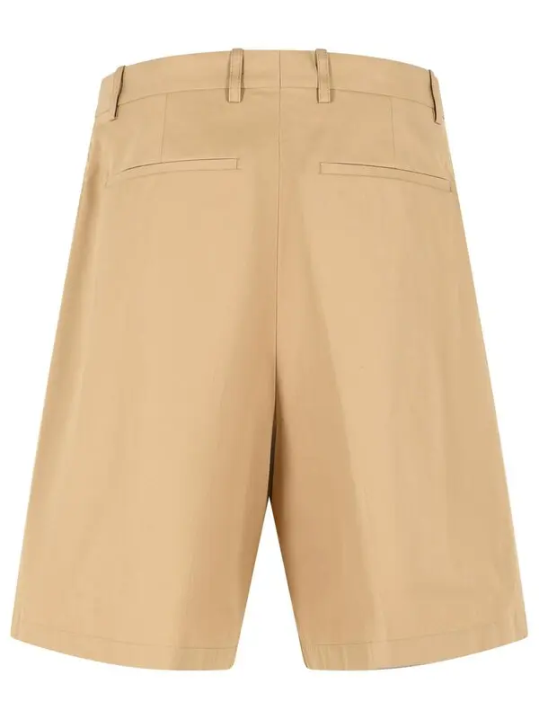 JIL SANDER Beige Cotton Bermuda Shorts