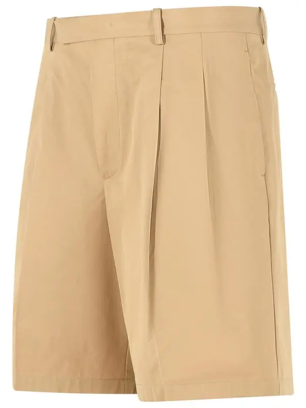 JIL SANDER Cotton Bermuda Shorts - Cream