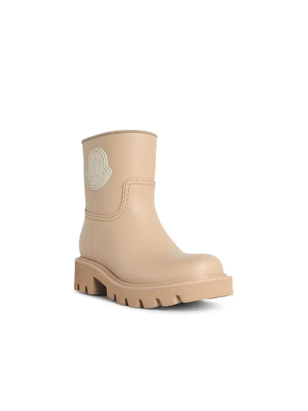 Moncler Kickstream' Beige Sand Pvc Rain Boots