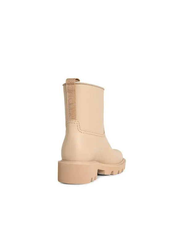 Moncler Kickstream' Beige Sand Pvc Rain Boots