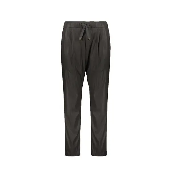 Herno Leather Effect Trousers - Black