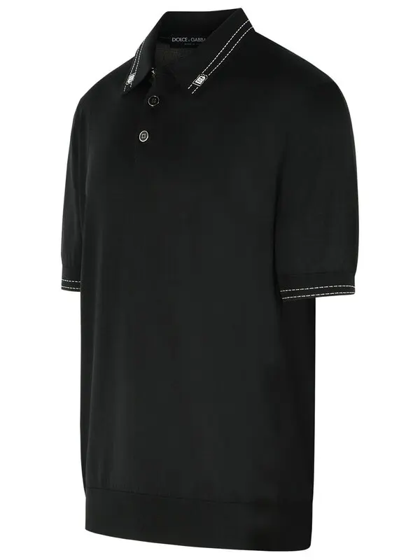 Dolce & Gabbana Silk Polo Shirt