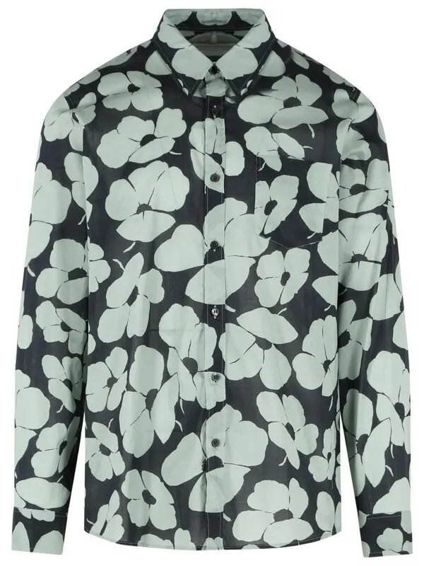 Dries Van Noten Corbino' Cotton Shirt - Black