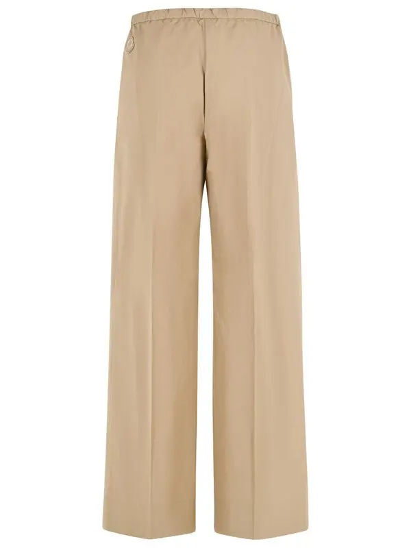 Moncler Beige Cotton Pants - Cream