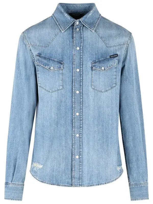 Dolce & Gabbana Cotton Shirt - Blue