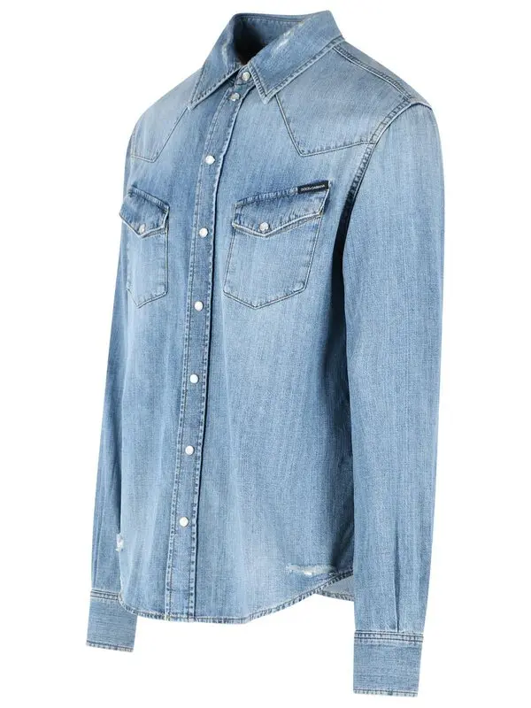 Dolce & Gabbana Cotton Shirt - Blue