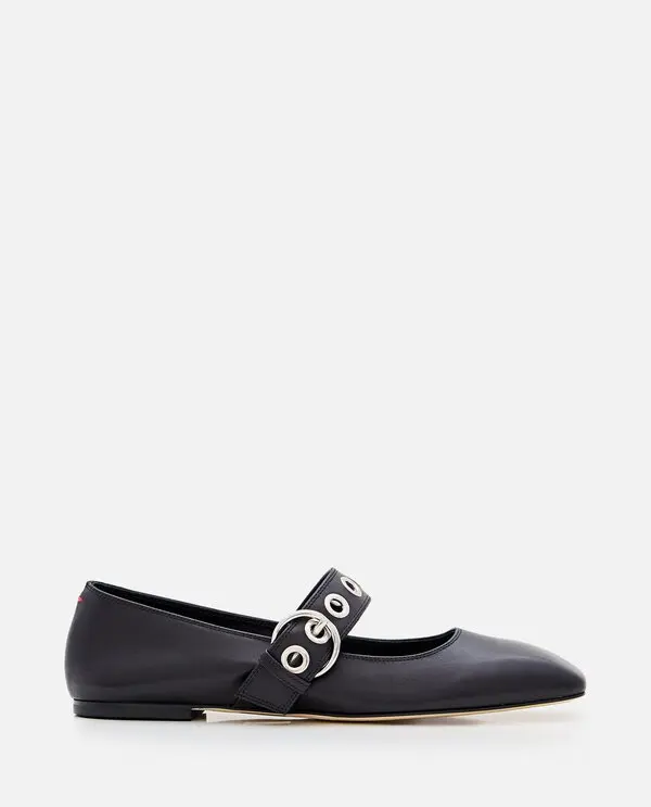 AeydĒ Uma Eyelet Nappa Leather Black
