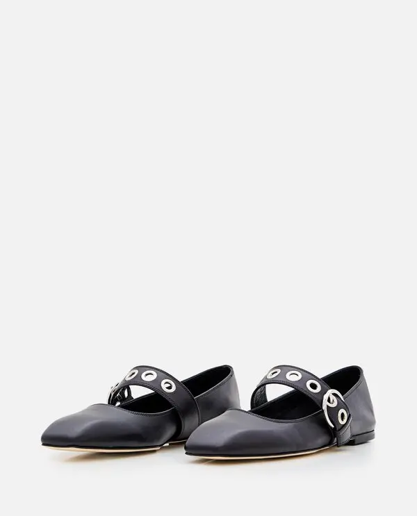 AeydĒ Uma Eyelet Nappa Leather Black