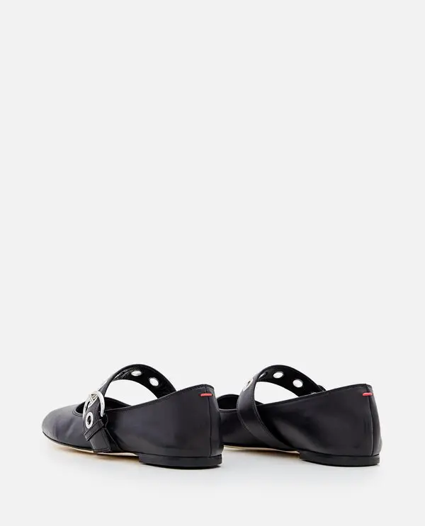 AeydĒ Uma Eyelet Nappa Leather Black