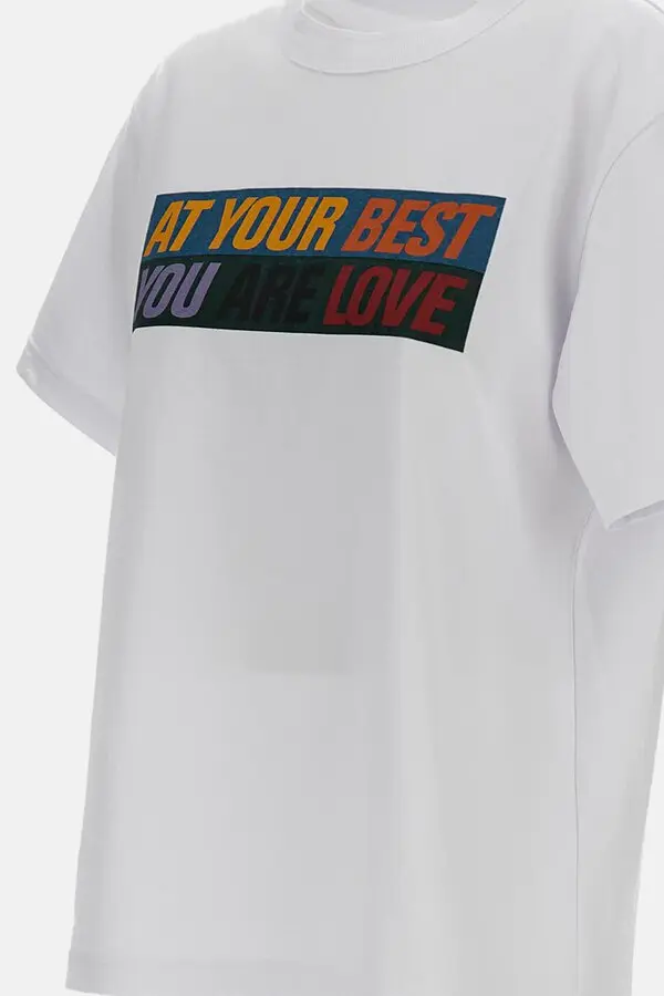Sacai Short-sleeve T-shirt With A Print