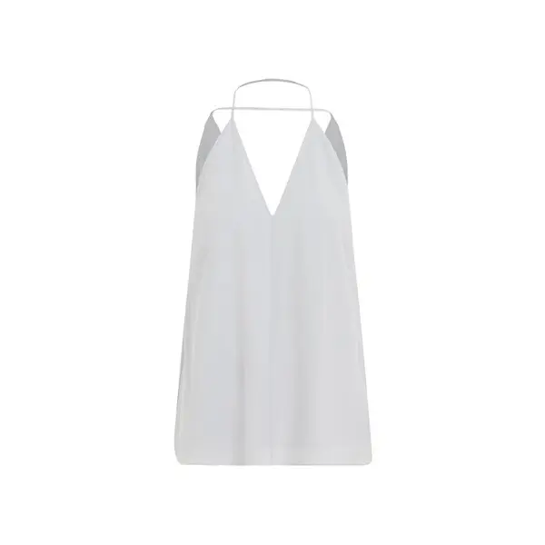 TOTEME Double-halter Silk Top - White