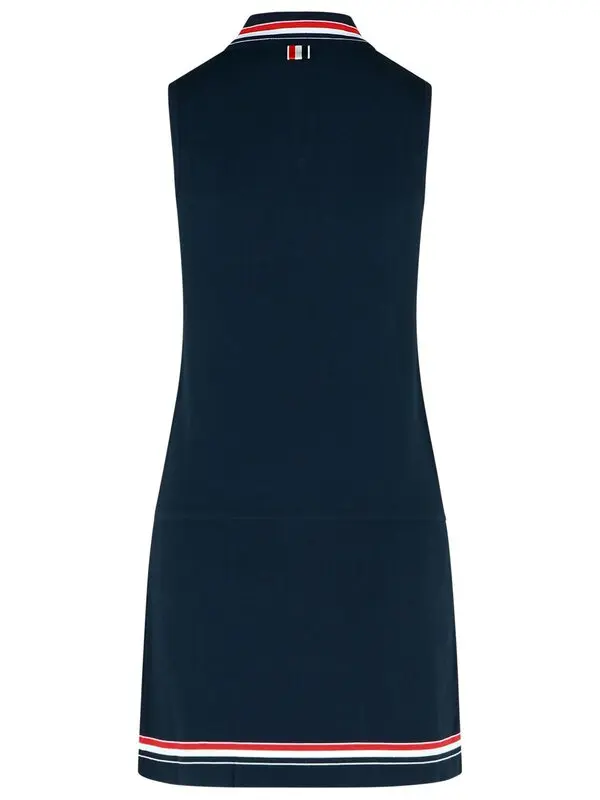 Thom Browne Viscose Blend Tennis Dress - Blue