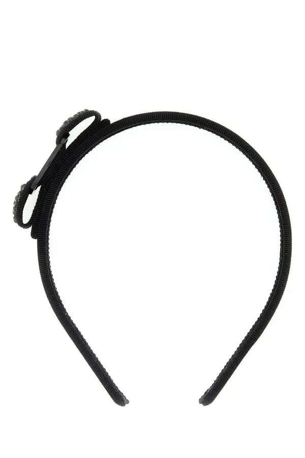 FERRAGAMO Fabric Hair Band - Black