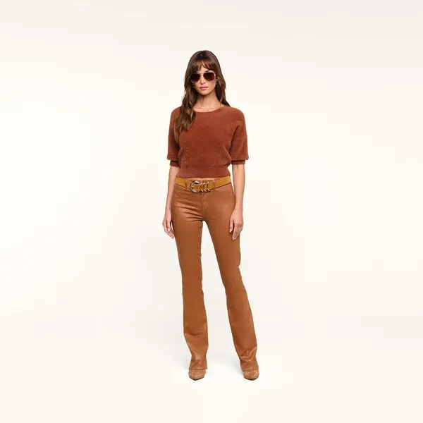 L'Agence Coated Boot-cut Jeans - Java Coated