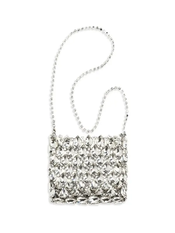 SELF-PORTRAIT Crystal Mesh Pouch