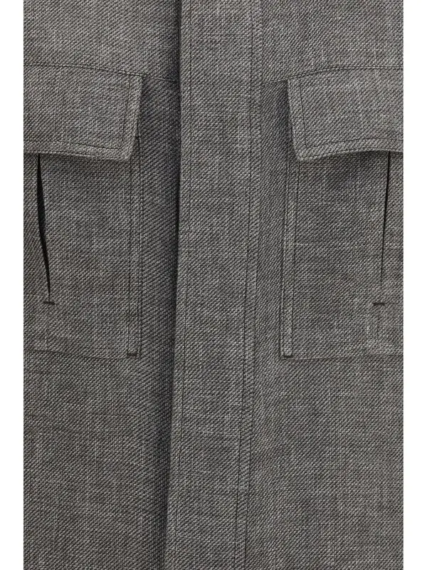 Zegna High-collar Shirt Jacket