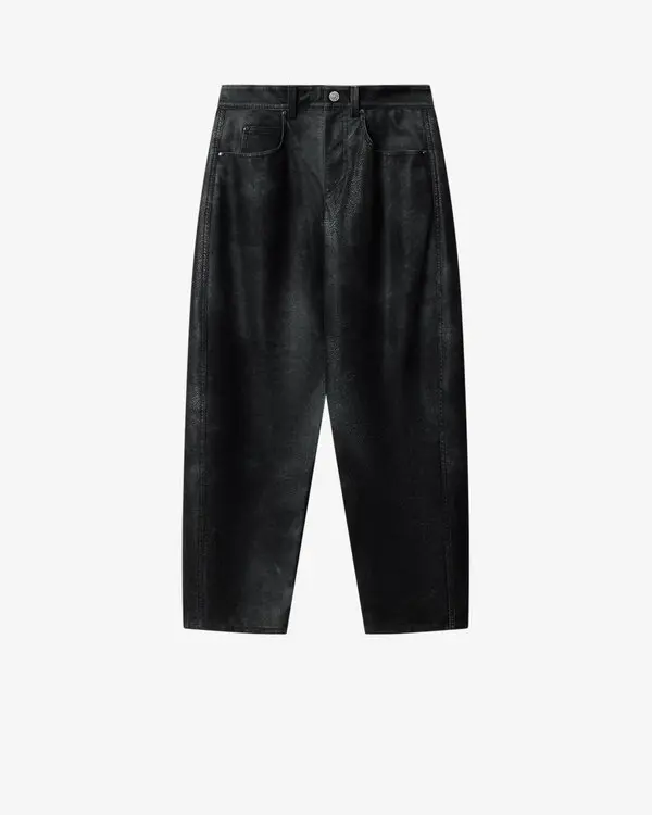 ETOILE Belky Faux Suede Trousers - Black