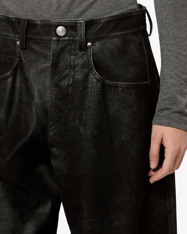 ETOILE Belky Faux Suede Trousers - Black