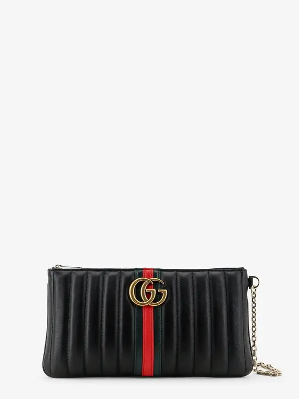Gucci Gg Marmont Pouch - Black