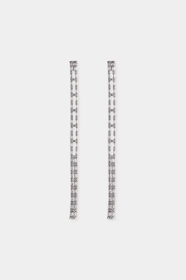 Dsquared2 Strass Drop Earrings