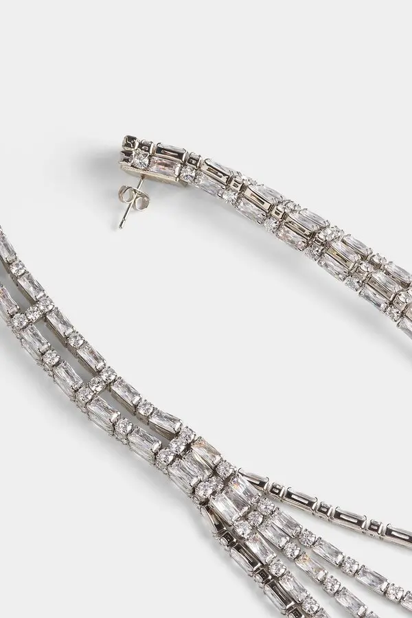 Dsquared2 Strass Drop Earrings