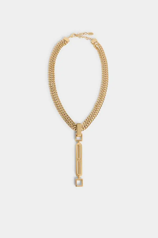 Dsquared2 Metal Bar Necklace - Gold