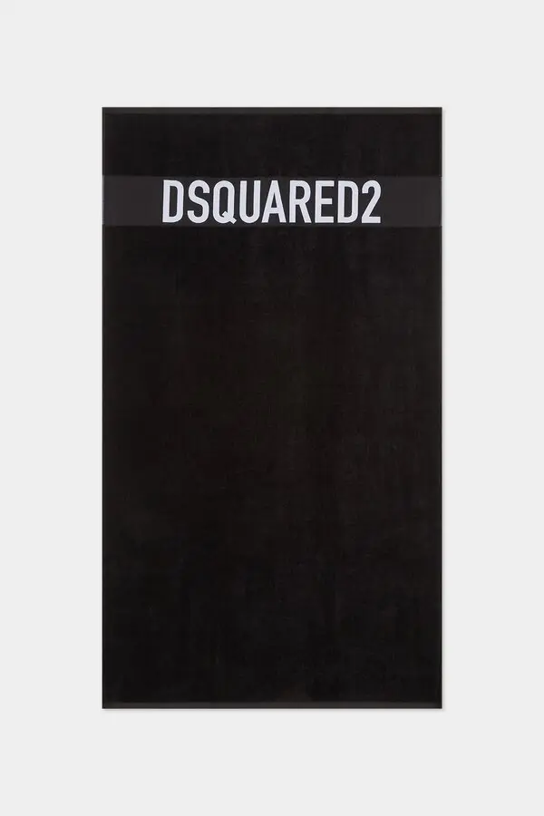Dsquared2 Logo Out Of Water Towel - Black