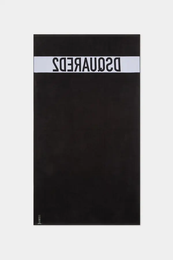 Dsquared2 Logo Out Of Water Towel - Black