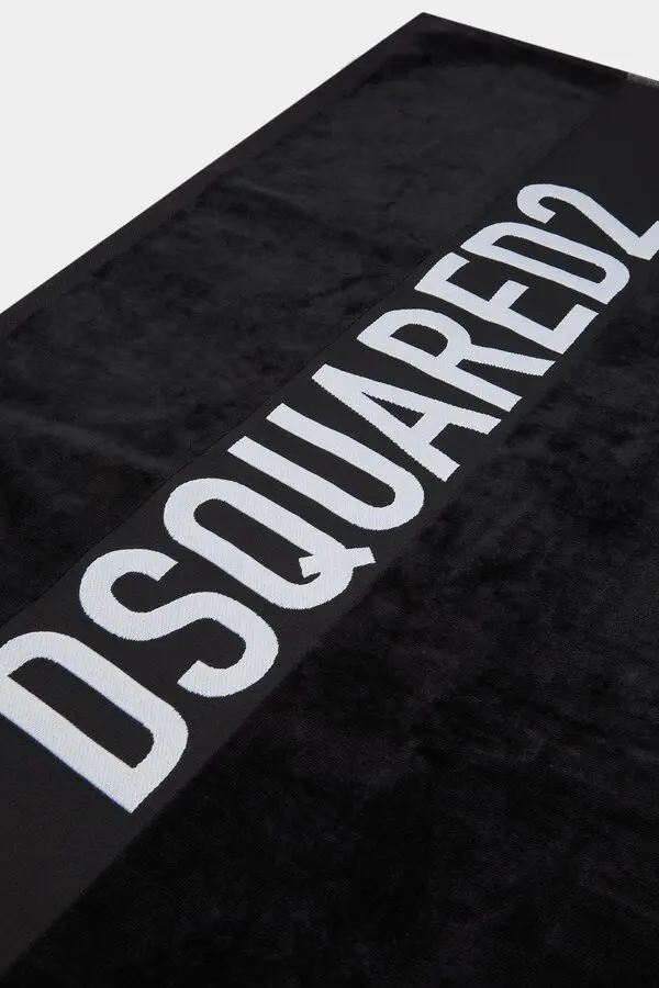 Dsquared2 Logo Out Of Water Towel - Black