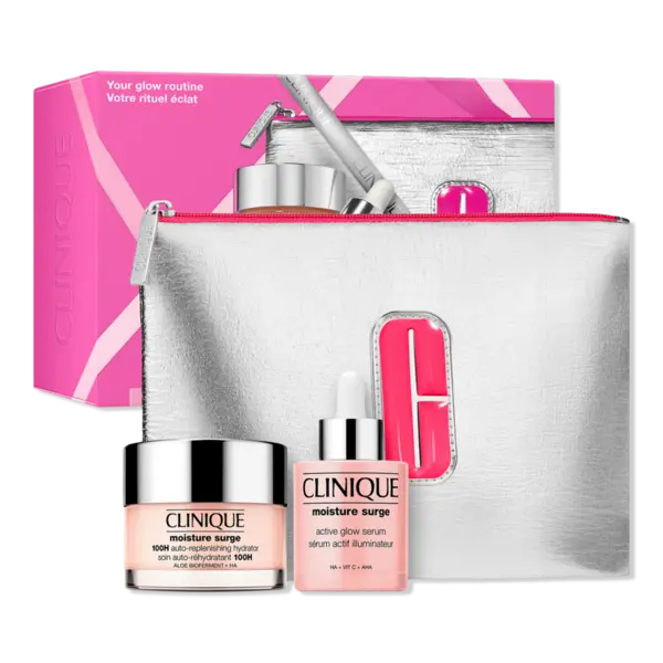 CLINIQUE 3 Piece Your Glow Routine: Moisture Surge Moisturizer And Serum Holiday Set - One-color