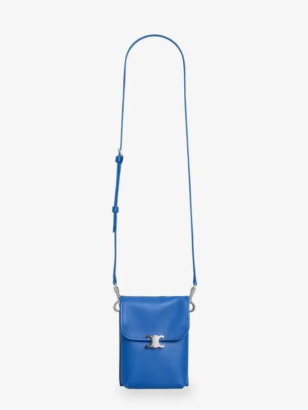 Celine Soft Triomphe Leather Shoulder Bag - Multicolor