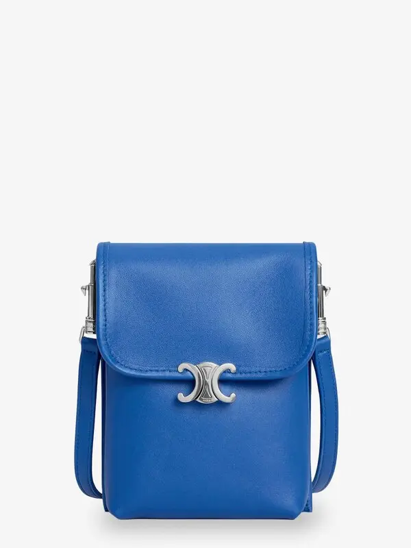 Celine Soft Triomphe Leather Shoulder Bag - Multicolor