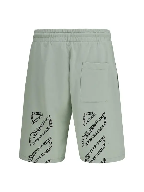 Off-White Type Machine Arrow Skate Sweat Shorts With Front Logo