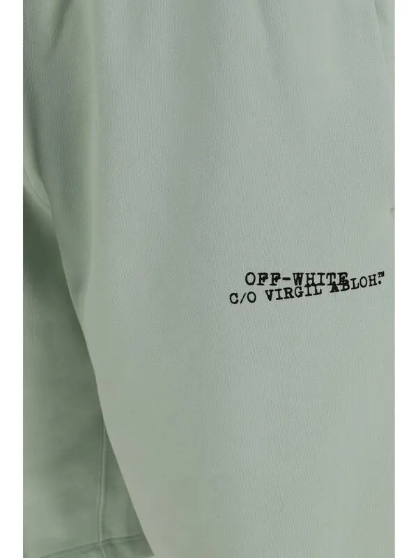 Off-White Type Machine Arrow Skate Sweat Shorts With Front Logo