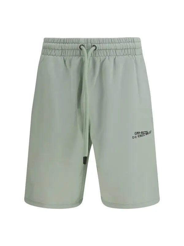 Off-White Skate Sweat Shorts - Green