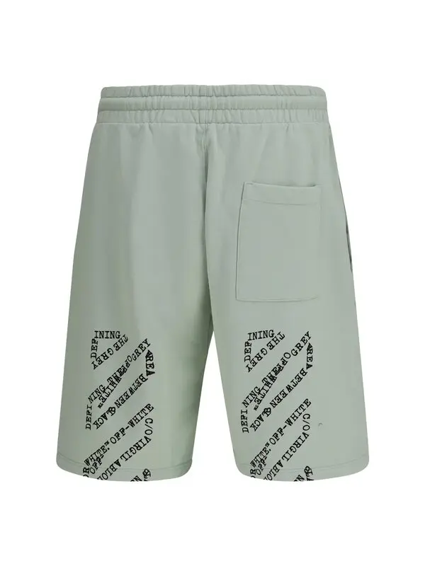 Off-White Skate Sweat Shorts - Green