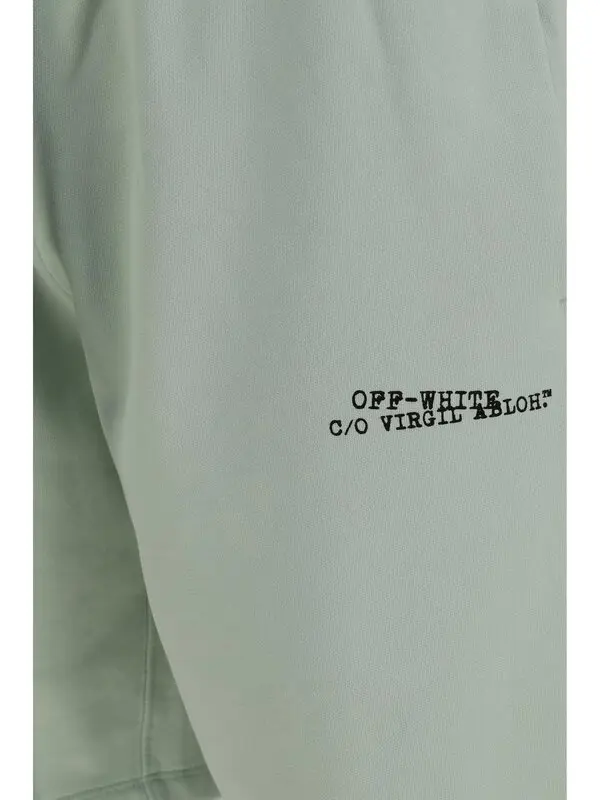 Off-White Skate Sweat Shorts - Green