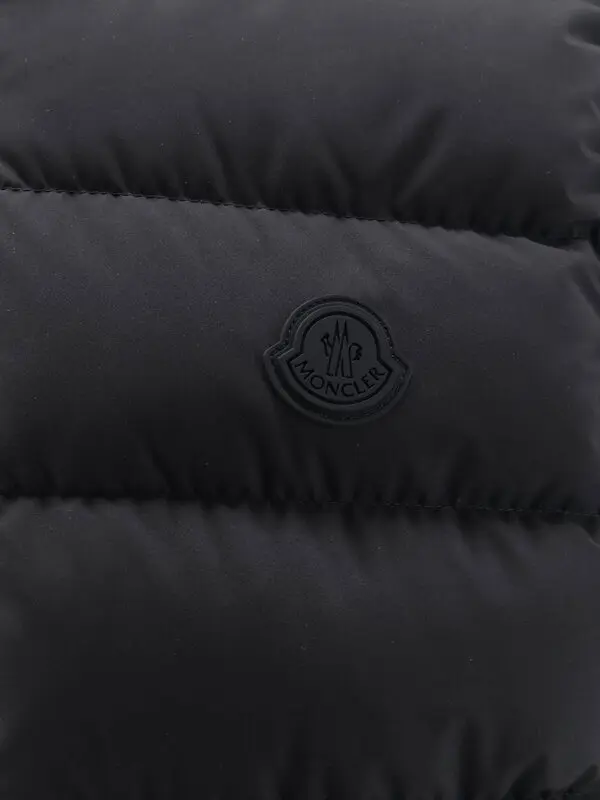 Moncler Arinella Matt Black Sleeveless Down Jacket - Multicolor