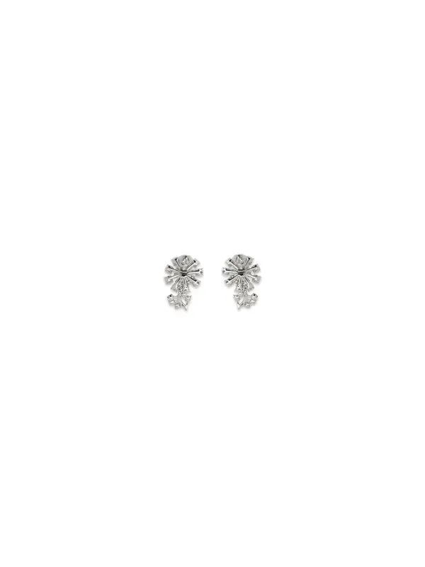 SELF-PORTRAIT Crystal Flower Earrings