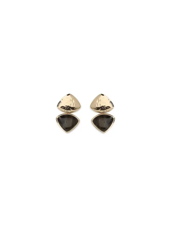 SELF-PORTRAIT Two-tone Speckled Enamel Earrings