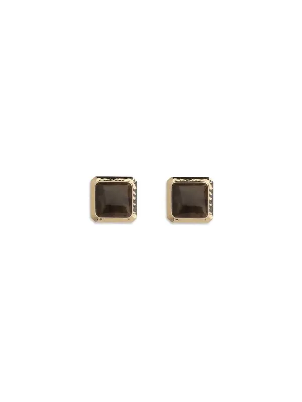 SELF-PORTRAIT Square Enamel Earrings