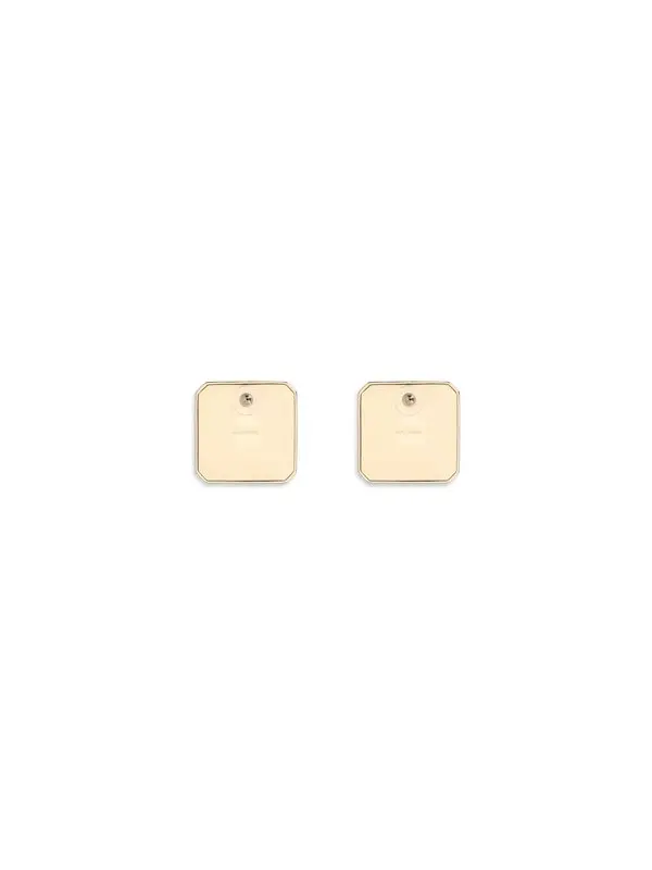SELF-PORTRAIT Square Enamel Earrings
