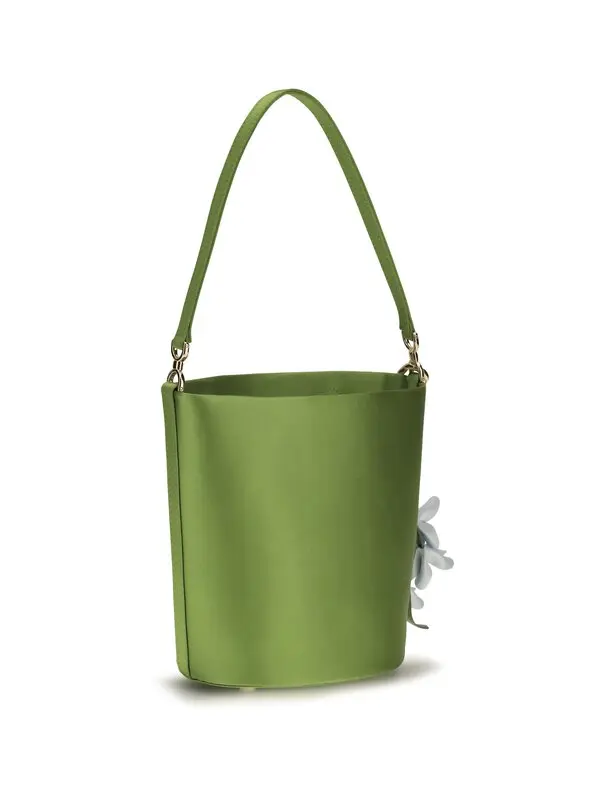SELF-PORTRAIT Satin Bucket Bag