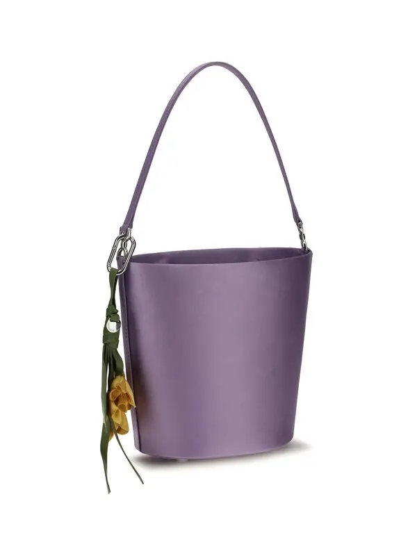SELF-PORTRAIT Satin Bucket Bag - Multicolor