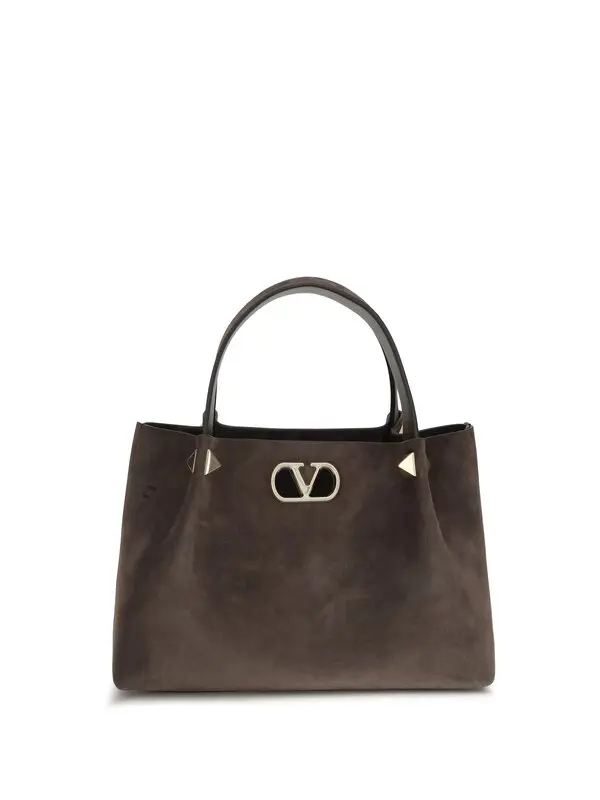 Valentino Garavani Small Suede Handbag - Brown