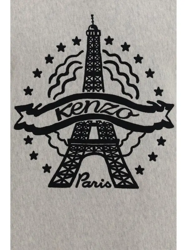 Kenzo Eiffel Tower Design Cotton Sweatshirt